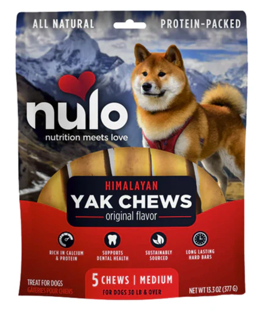 Nulo Himalayan Hard Yak Cheese Dental Dog Chews, Original Flavor, Medi ...