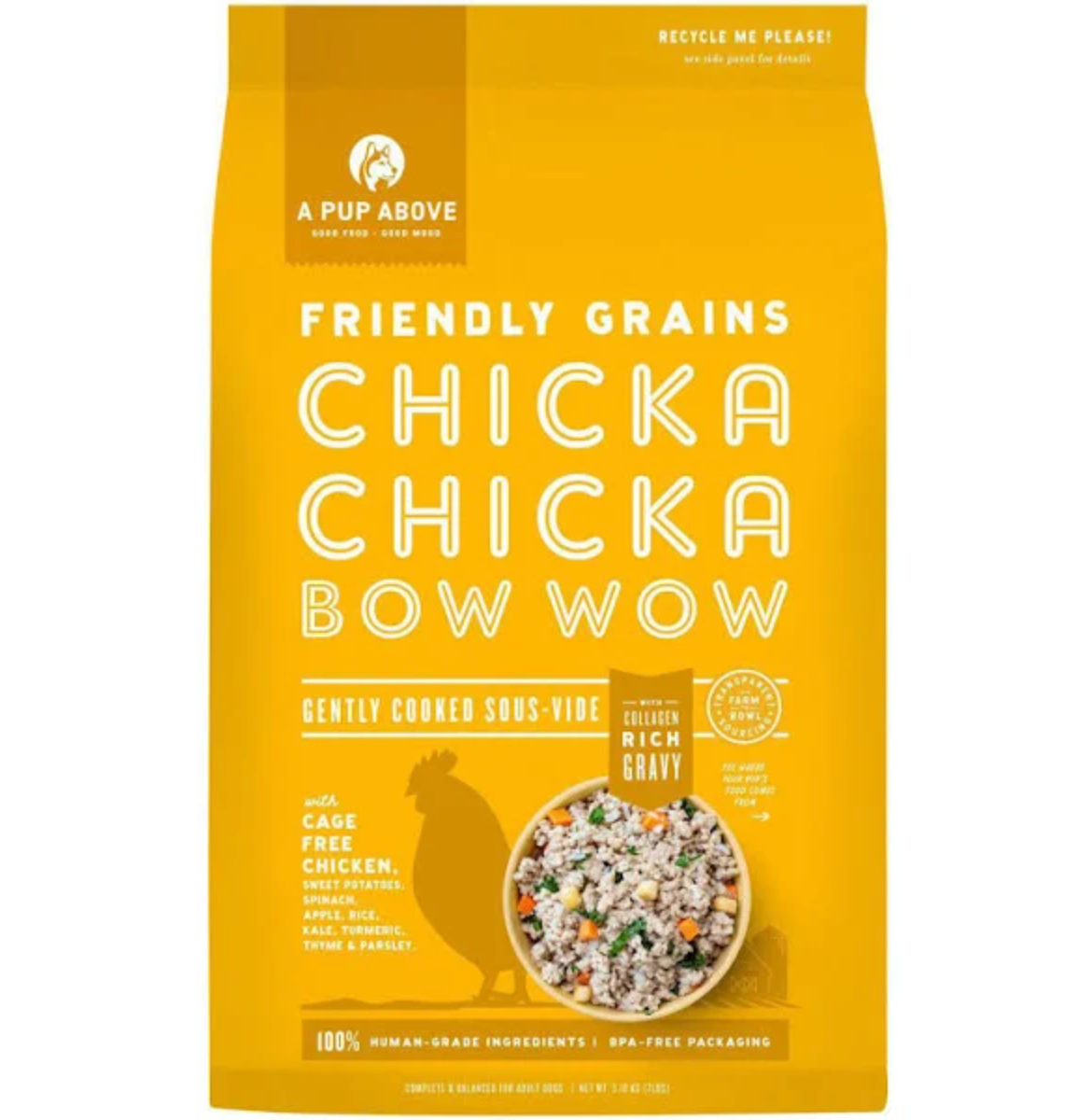 A Pup Above Frozen Dog Food, Chicka Chicka Bow Wow Flavor, 7 lb Bag ...